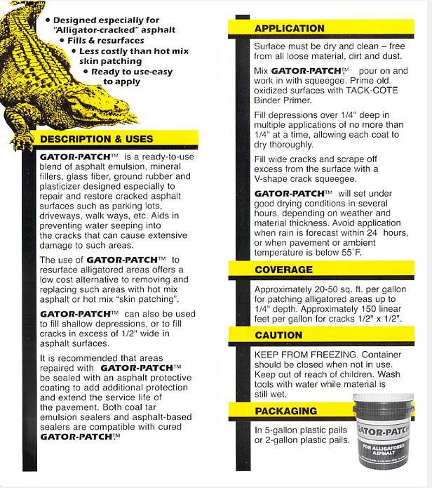 Gator Patch | Alligatored Asphalt | NAC Supply