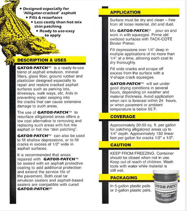 Gator Patch | Alligatored Asphalt | NAC Supply